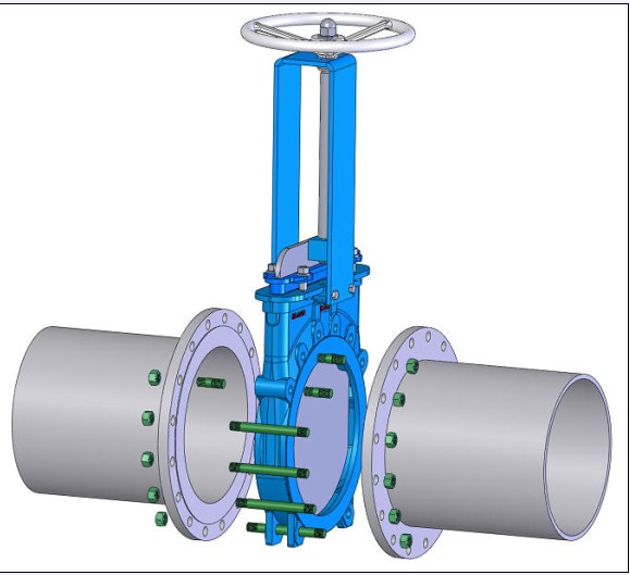 Kundenspezifischer Form-Stahl-Schieber für Schlamm, Sewager, Gas, Öl ...